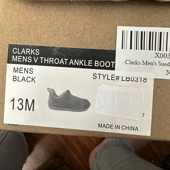 Clarks | Shoes | Clarks Pair Of Mens Suede V Throat Ankle Boot Fleece ...